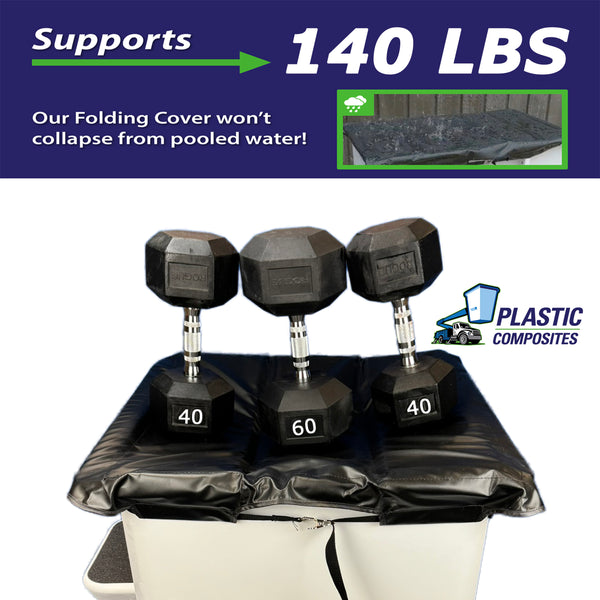 Bucket Cover - 28" x 28" Edge to Edge - Folding Hard Top– Bucket Truck ...