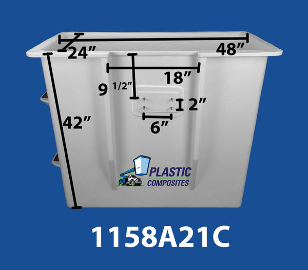 Buckets - Altec - 24" x 48" x 42" - 1 Step Left - Controls Between Ribs ...