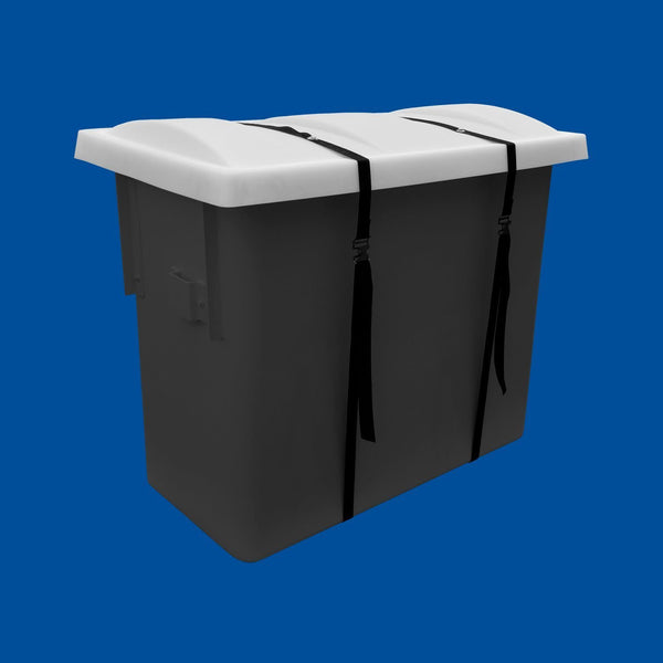 Bucket Cover - 30" x 52" Edge to Edge - White Plastic Hardshell ...