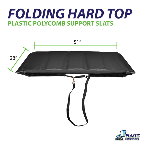 Bucket Cover - 28" x 51" Edge to Edge - Folding Hard Top | Bucket Truck ...
